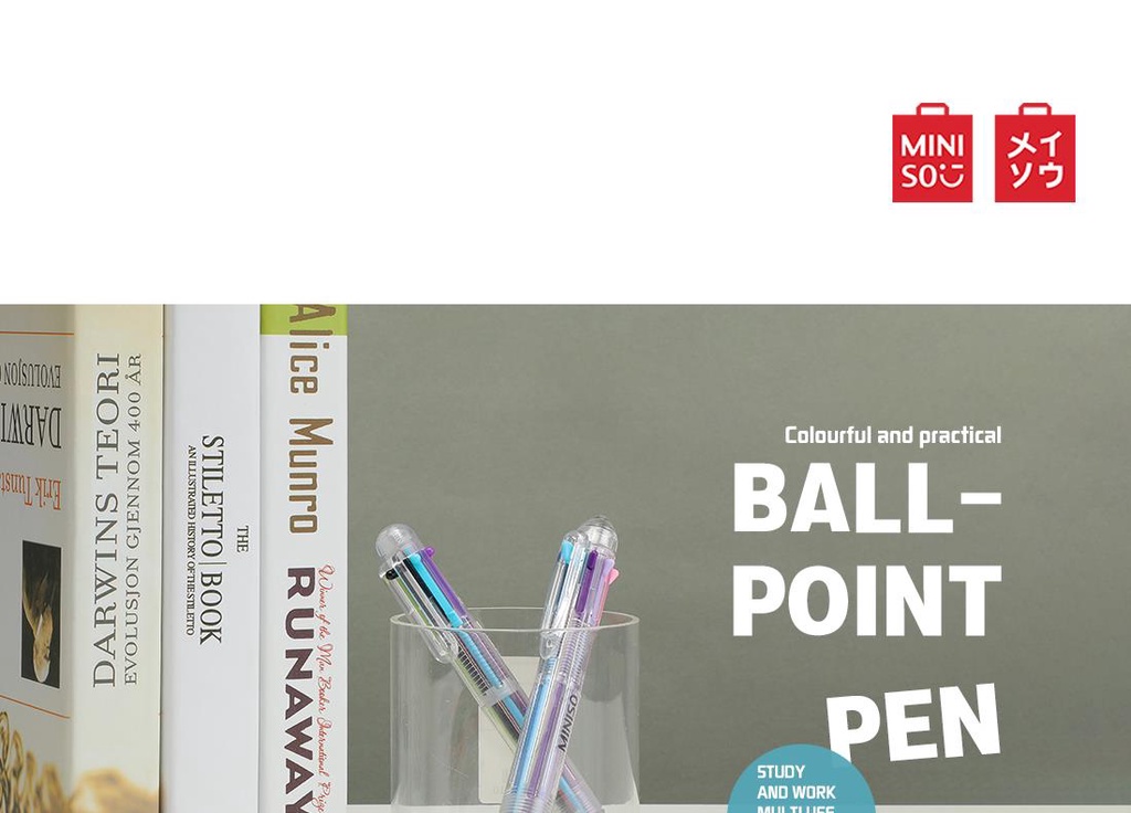 Miniso Ball Point Pen 8 Colors | Shopee Philippines