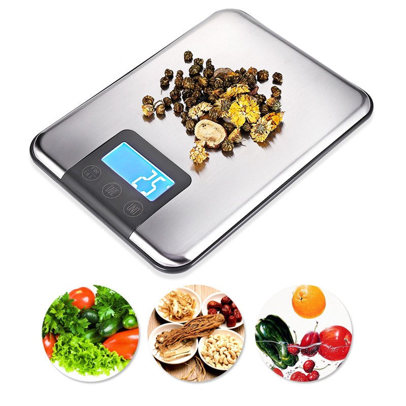 LCD Electronic Digital Kitchen Food Weighing Scale 15KG/1g Large size ...