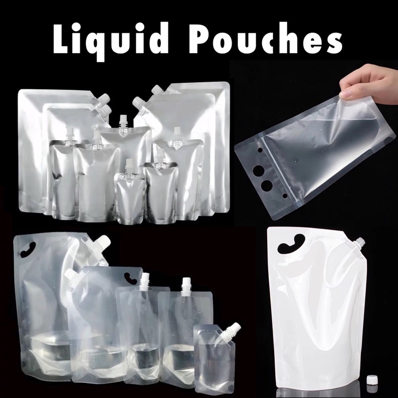 100pcs Stand Up Liquid Pouch (Food Grade) | Shopee Philippines
