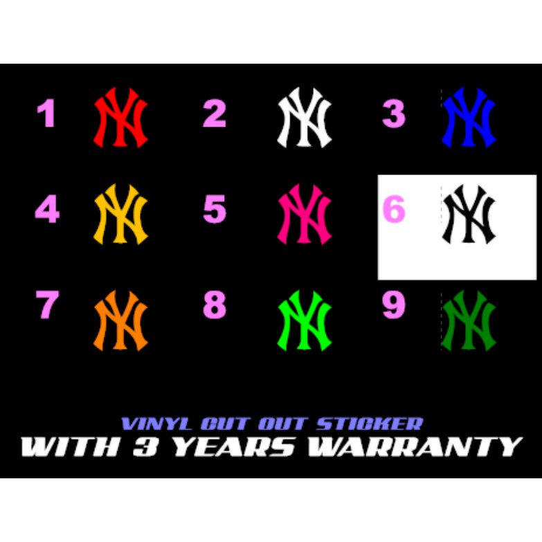 NEW YORK LOGO sticker for MOTOR with 3years warranty *fade proof *water ...