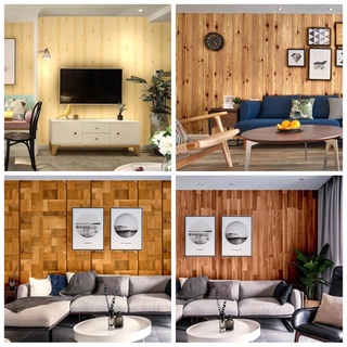 BHW Wallpaper Wood Design PVC Waterproof Self Adhesive Wall Sticker C1 ...