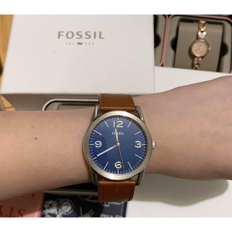 Fossil Ledger Three-Hand Brown Leather Watch BQ2304 | atelier-yuwa.ciao.jp