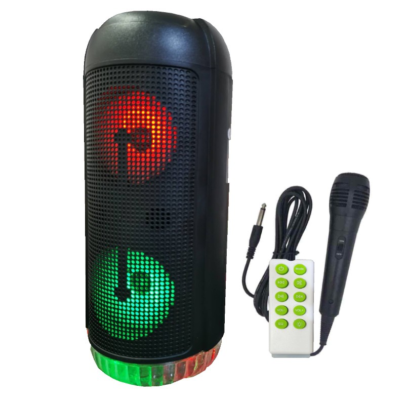 RKZ KTS-1180 4x2" Portable LED Party Bluetooth Speaker with Remote and ...