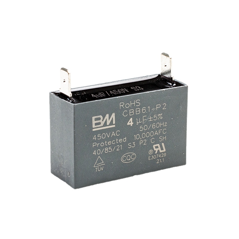 BM 4uF 450V AC 2-Terminal 2Pin CBB61 for Fan Motor Mini Split Capacitor ...