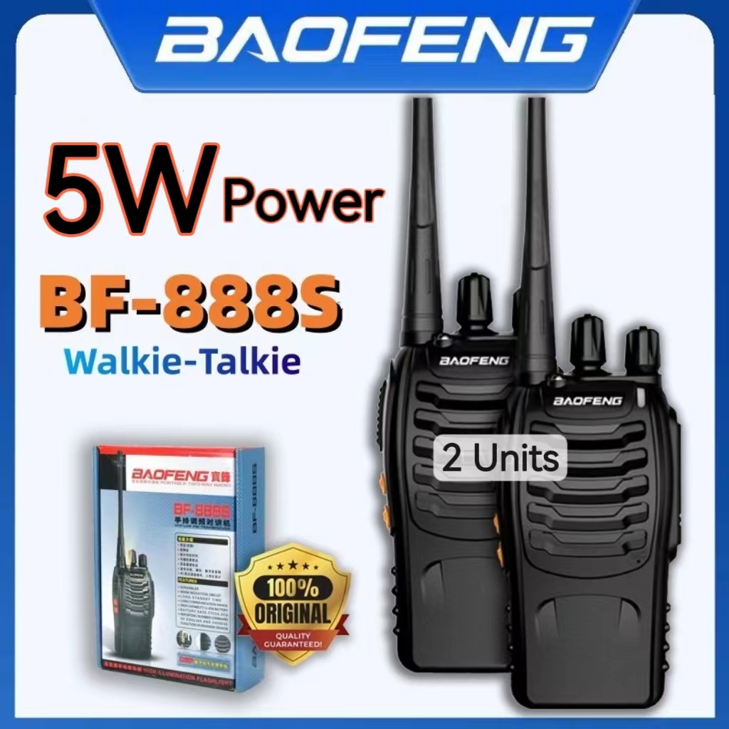 BaoFeng BF-888S 1Pair(2 Units) Walkie Talkie 16 Channel Outdoor ...