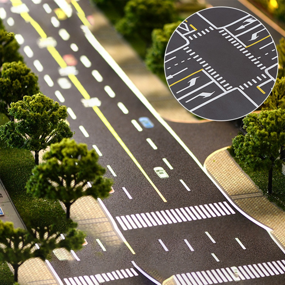 1:50 1:75 1:100 miniature pavement model Adhesive Stickers Roads And ...