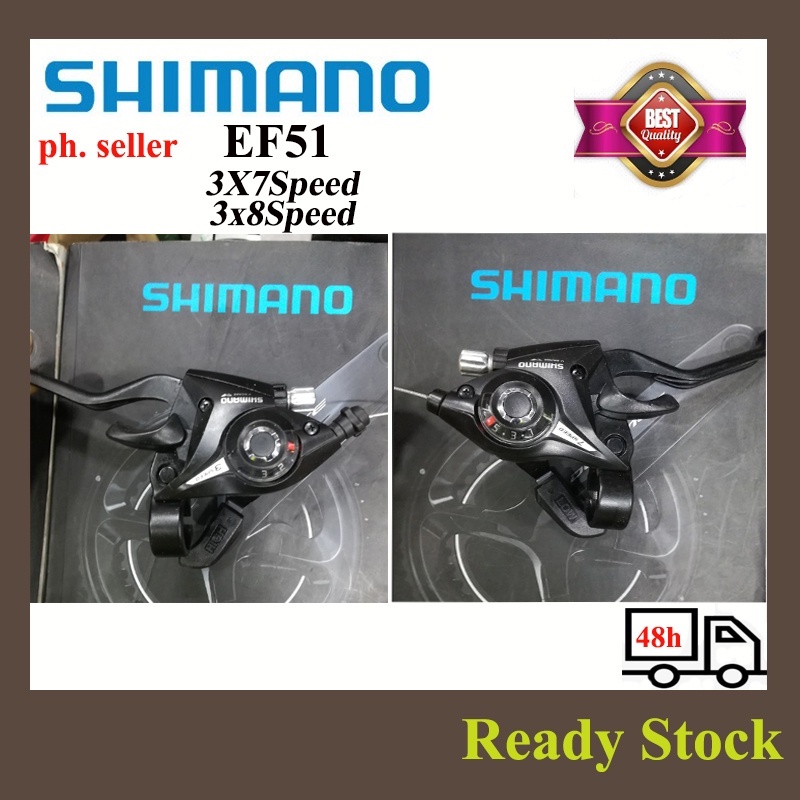 Shimano Shifter 3x7,3x8 (Combo Shifter) Mountain Bike Bicycle Shifter ...