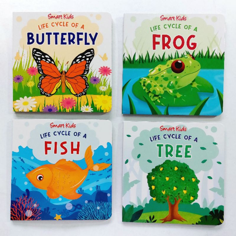 Smart Kids Science Educational Board Book - Life Cycle of Fish, Frog ...