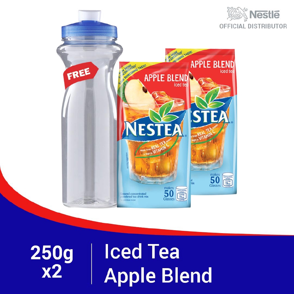 Nestea Apple Blend 250g - Pack of 2 with Free Nestea Pitcher | Shopee ...