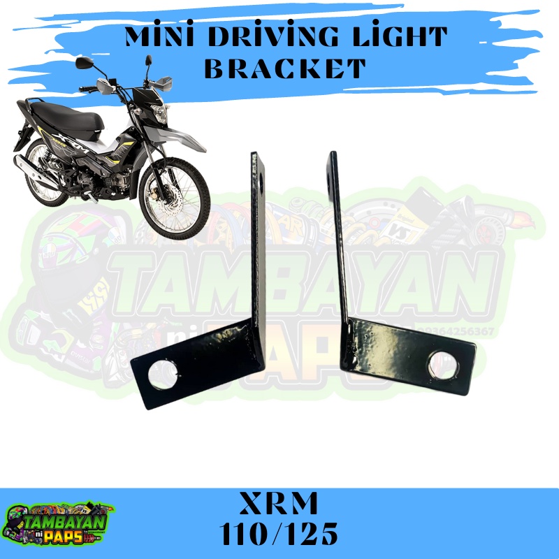 MOTORCYCLE BRACKET HONDA XRM 110/125 LED Light Bracket For Mini Driving ...