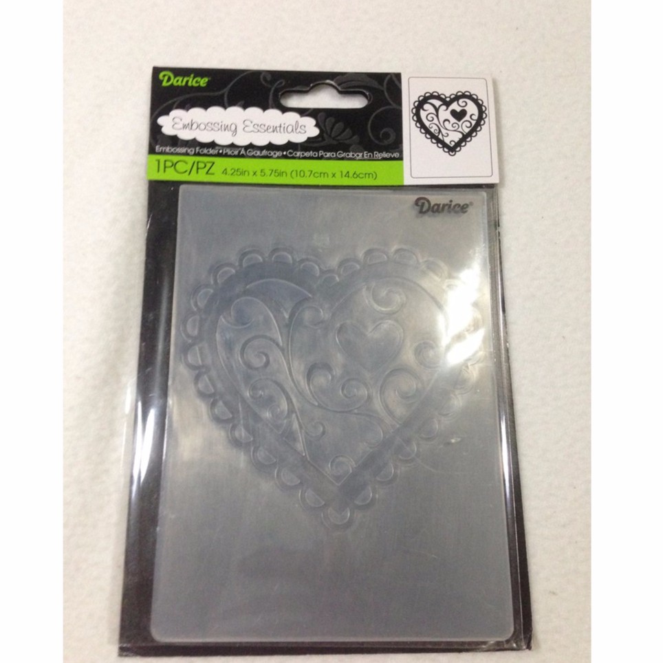 Darice Embossing Folder Valentine Heart | Shopee Philippines