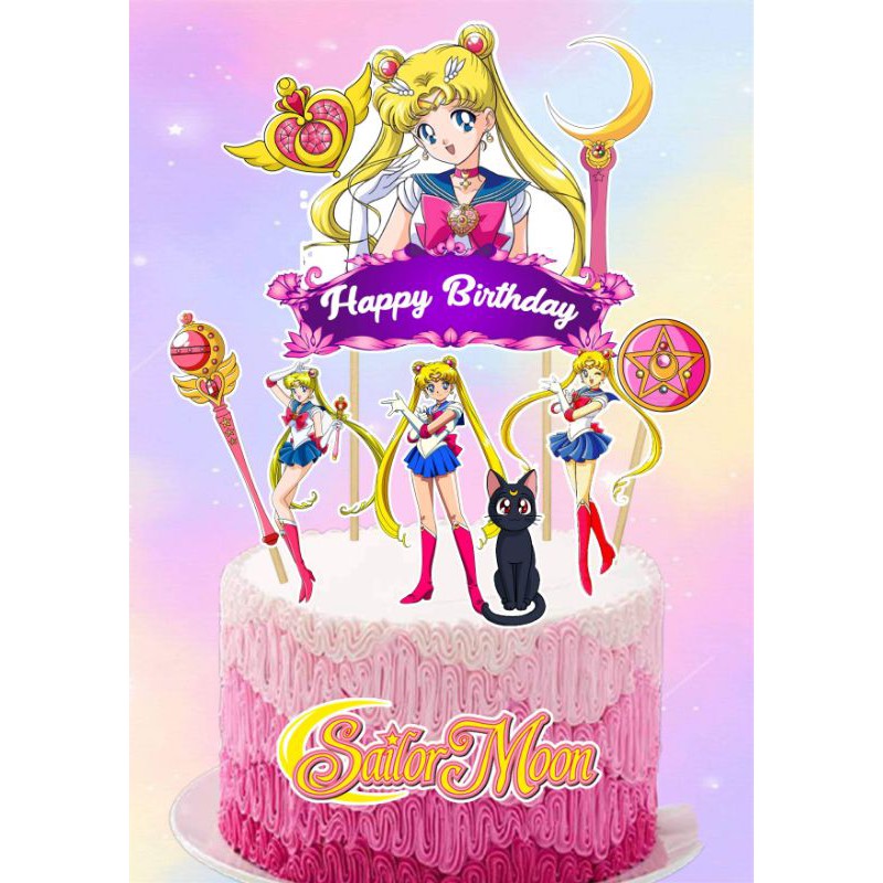 Sailor Moon Theme Customized Cake Topper | Shopee Philippines