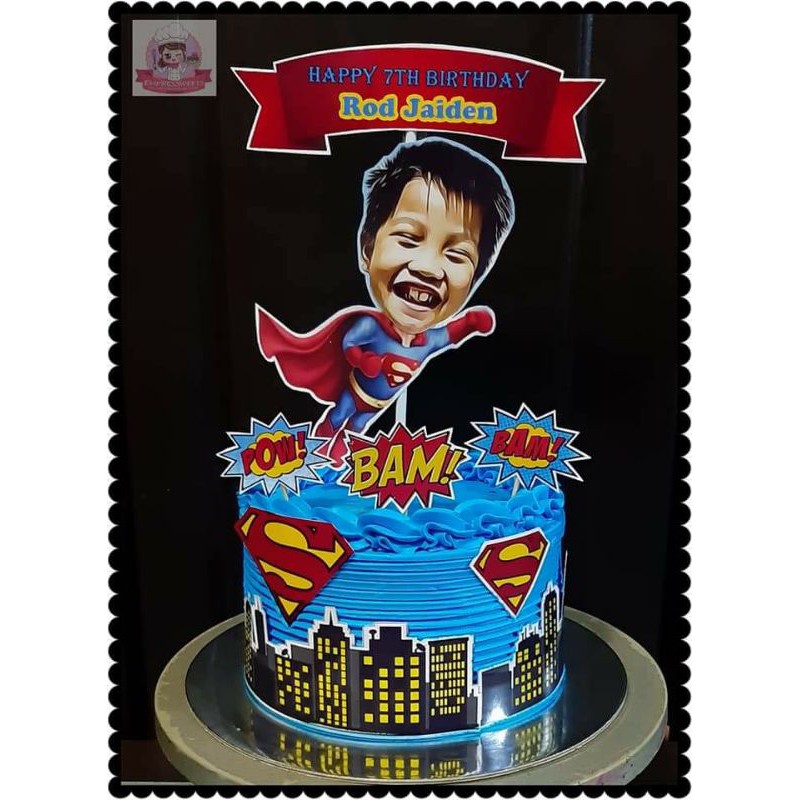 Superman Theme Cake Topper | Shopee Philippines