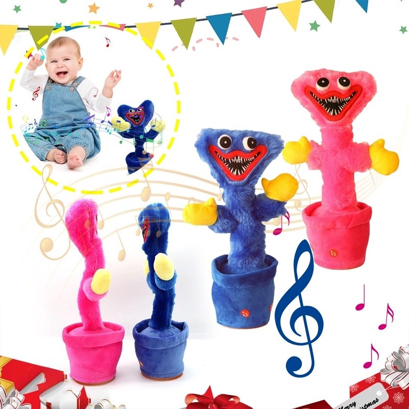 Huggy Wuggy Poppy Playtime Plush Doll Cactus Dance and Talking ...