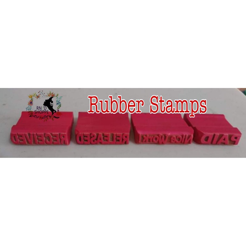 rubber stamp for PAID, RECEIVED, CERTIFIED, RELEASED, etc (needs stamp ...