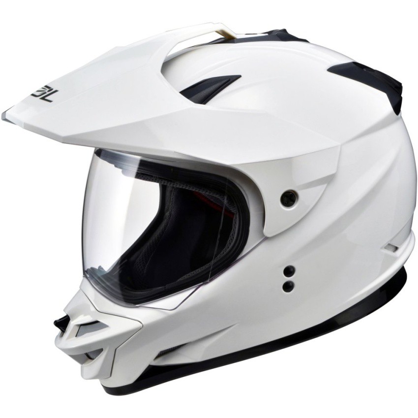 SOL Dual Sport Motard SS-1 Solid Motorcycle Helmet (White) | Shopee ...