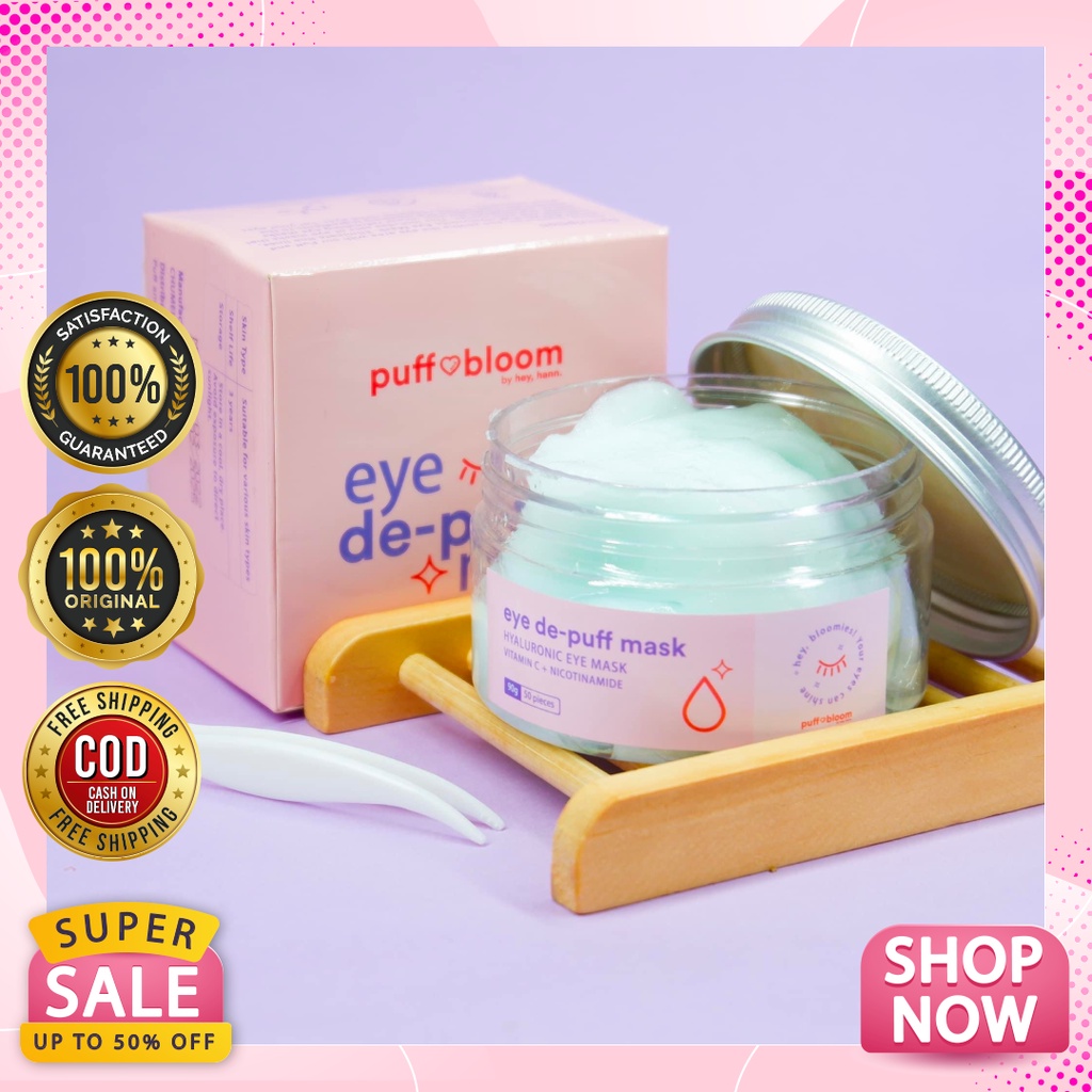 Original Puff and Bloom Eye De-Puff Mask Hyaluronic Eye Mask with ...