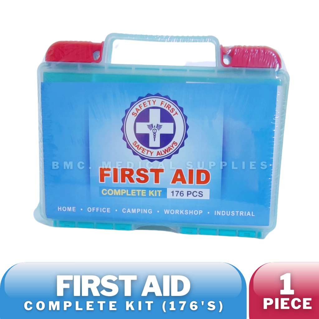 FIRST AID KIT WITH Box BIG 176 pieces of Name Brand And Quality First ...