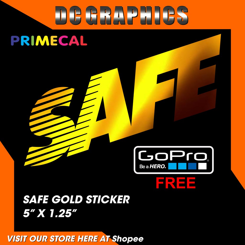 SAFE GOLD DECAL/STICKER | Shopee Philippines