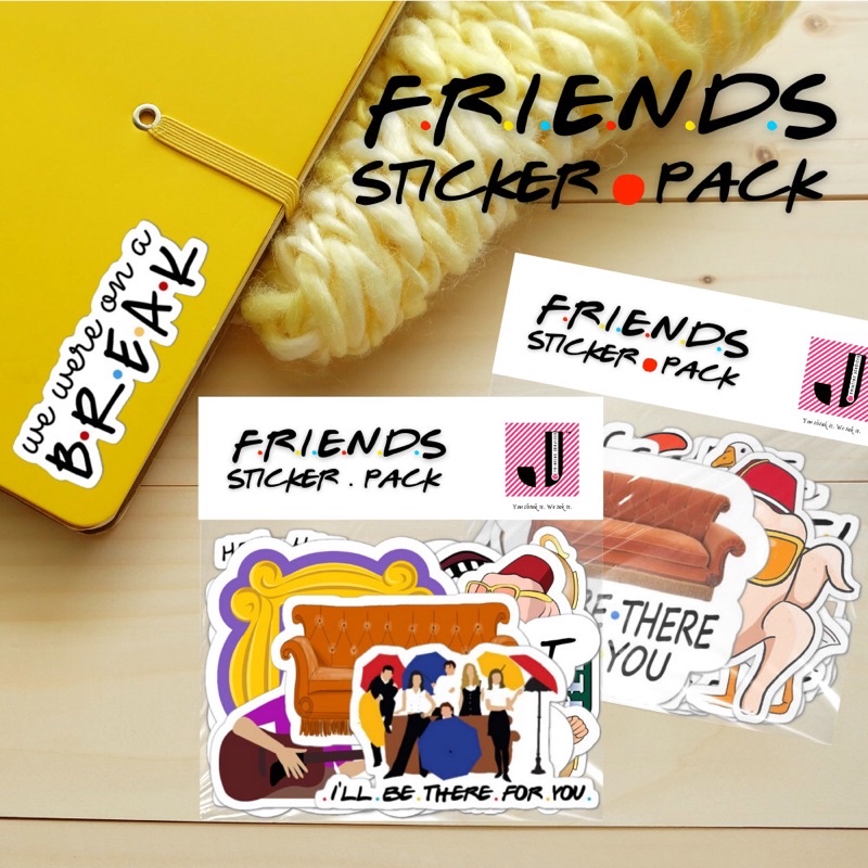 Friends TV Show Sticker Pack | F.R.I.E.N.D.S | Laptop Sticker | High ...