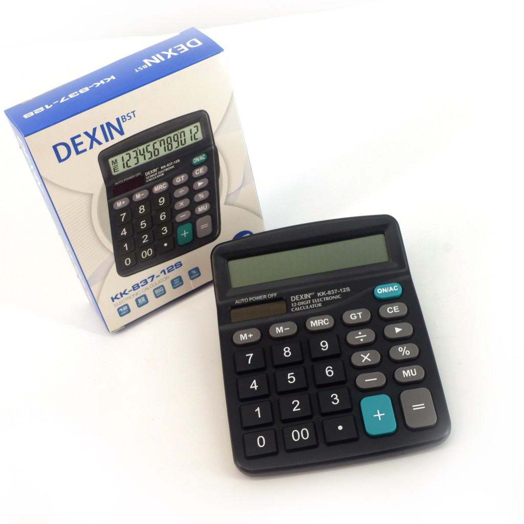Two-way Power 12-Digit Electronic Calculator for Students | Shopee ...