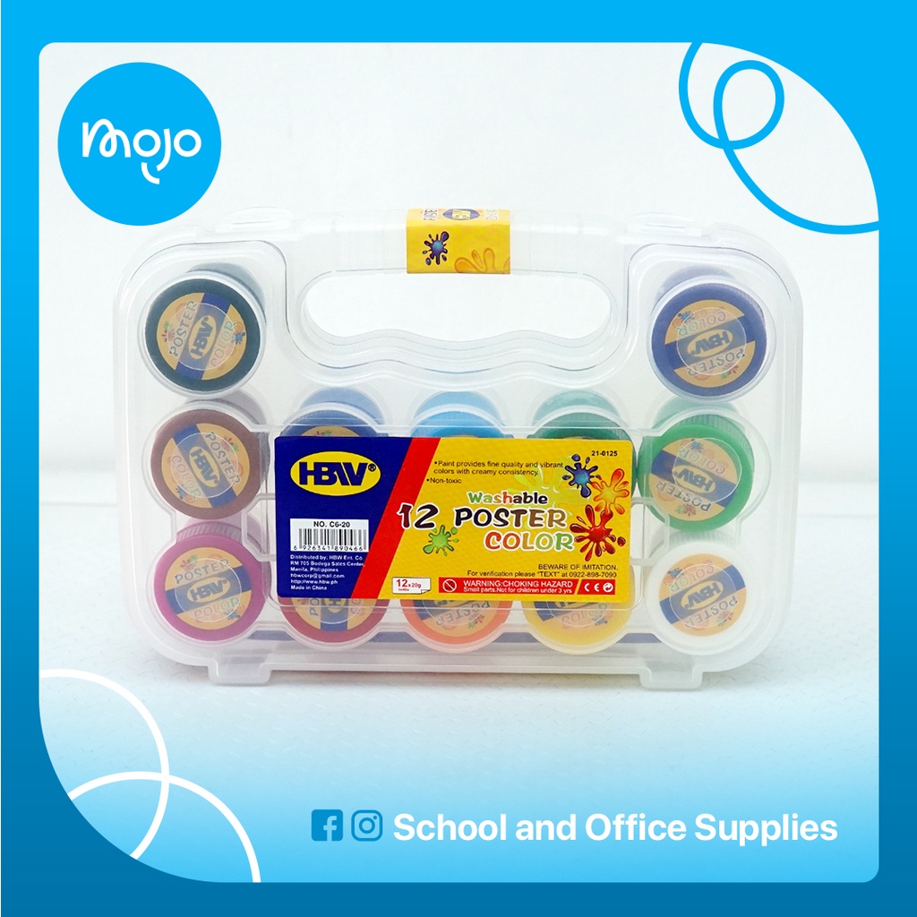 HBW Poster Color with Case 12s | Shopee Philippines