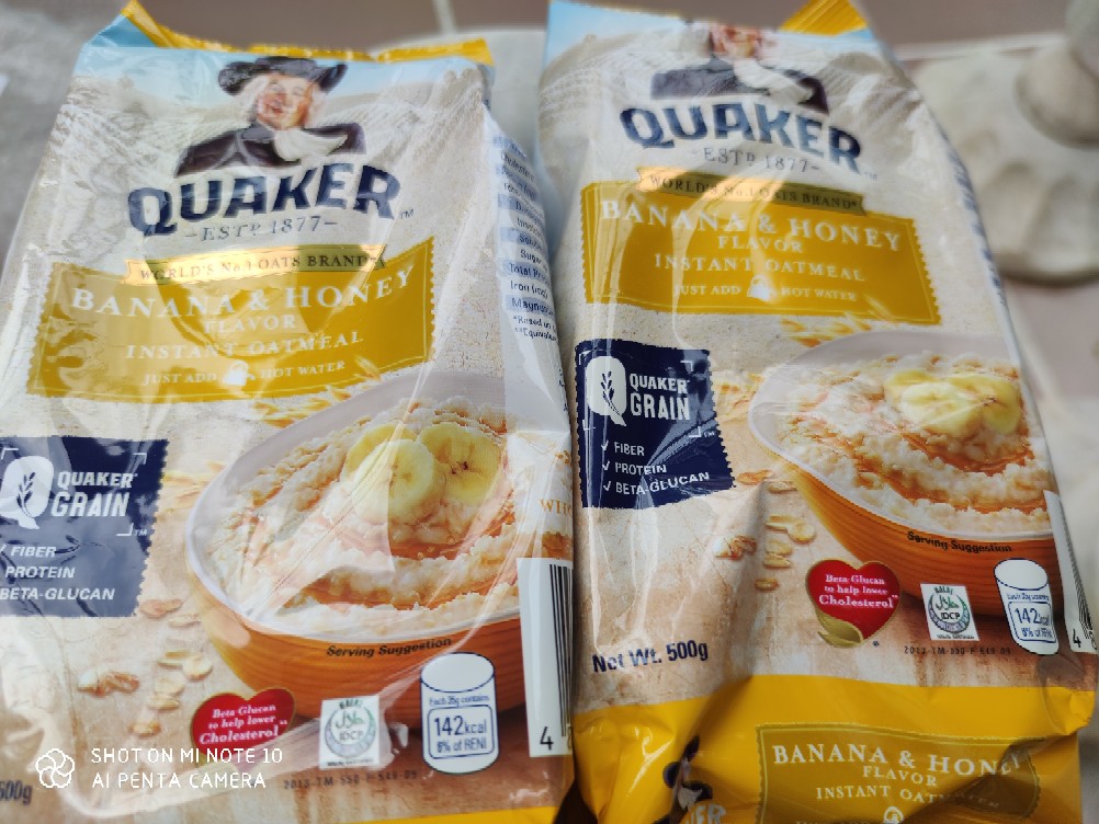 Quaker Flavored Oatmeal Banana & Honey 500g | Shopee Philippines