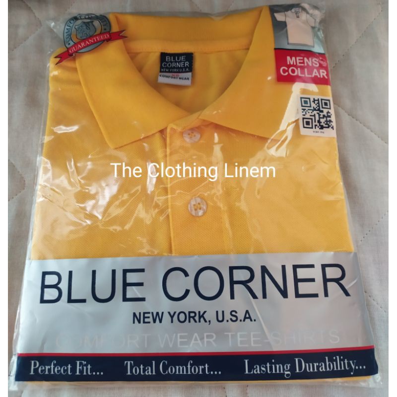Blue Corner Polo Shirt for Men - Yellow Gold | Shopee Philippines