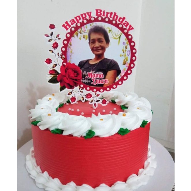 Rose theme customize cake topper | Shopee Philippines