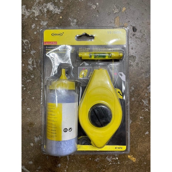 PITIK 50m Chalk and Line Level set with Level Bar Zhekang | Shopee ...
