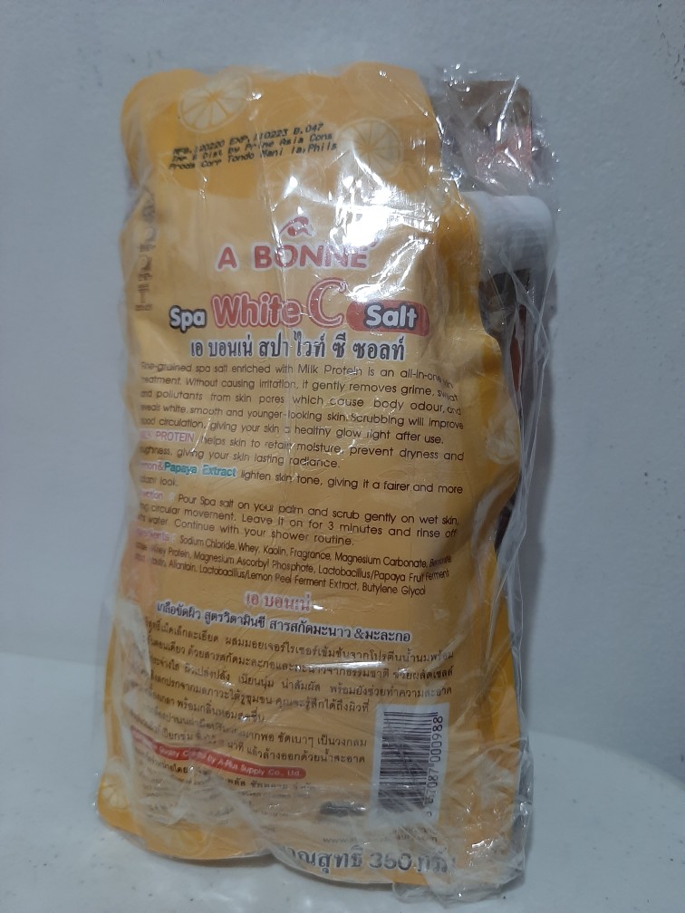 Abonne White Spa C Salt Papaya & Lemon 350g ( A098 ) | Shopee Philippines