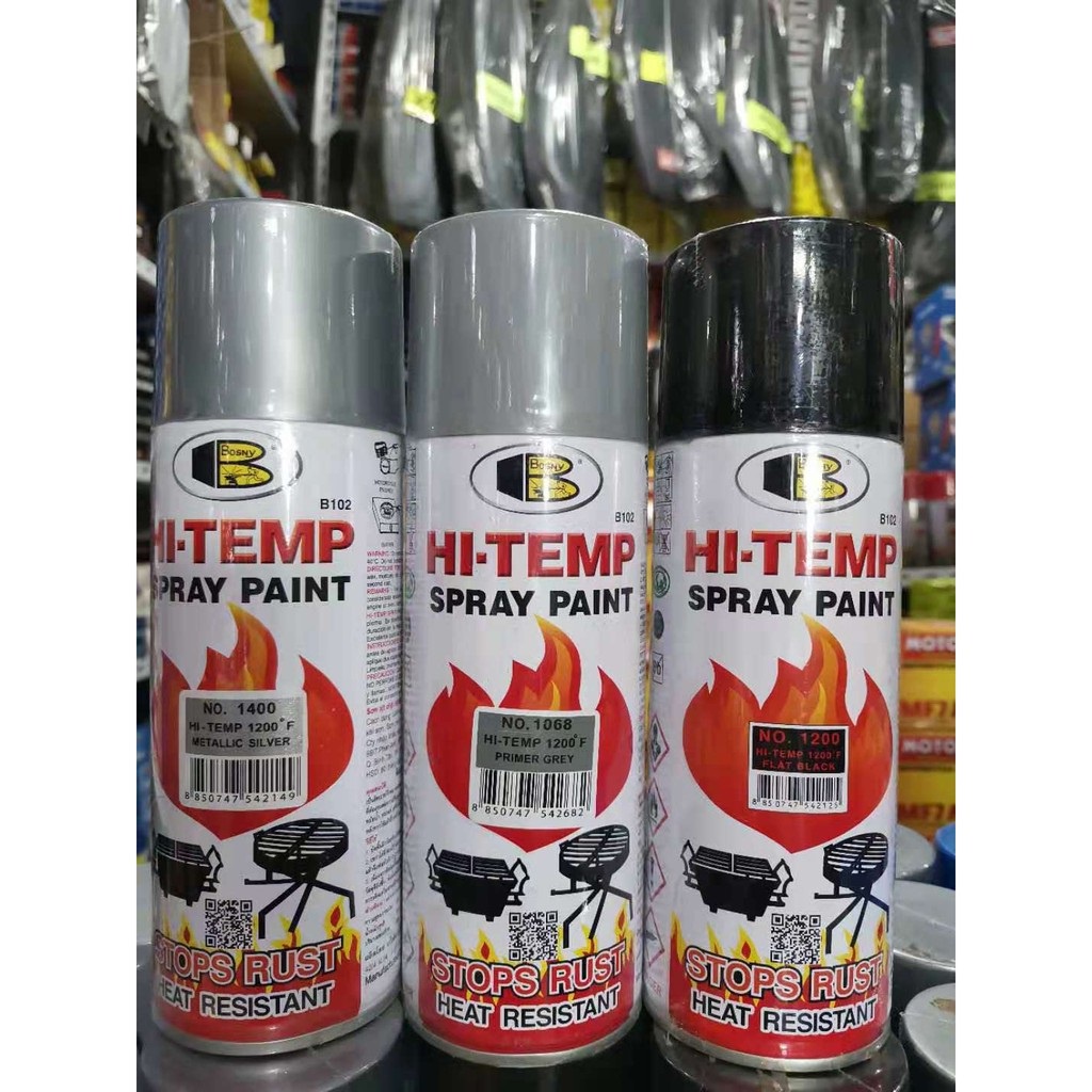 Hi-Temp 1200F - Bosny (Original) - (Flat Black/Primer Grey/Metallic ...