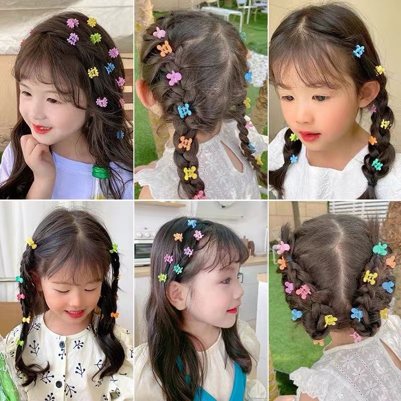 10/30/50 Pcs/Set Mini Hair Claws Clips Flower Crown Star Hairpins Girls ...