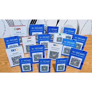 QR code standee Gcash Paymaya and Bank | Shopee Philippines