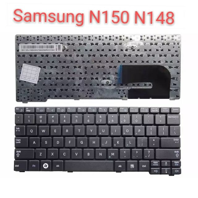 Laptop Keyboard For SAMSUNG N150 plus N143 N145 N148 N158 NB30 NB20 ...