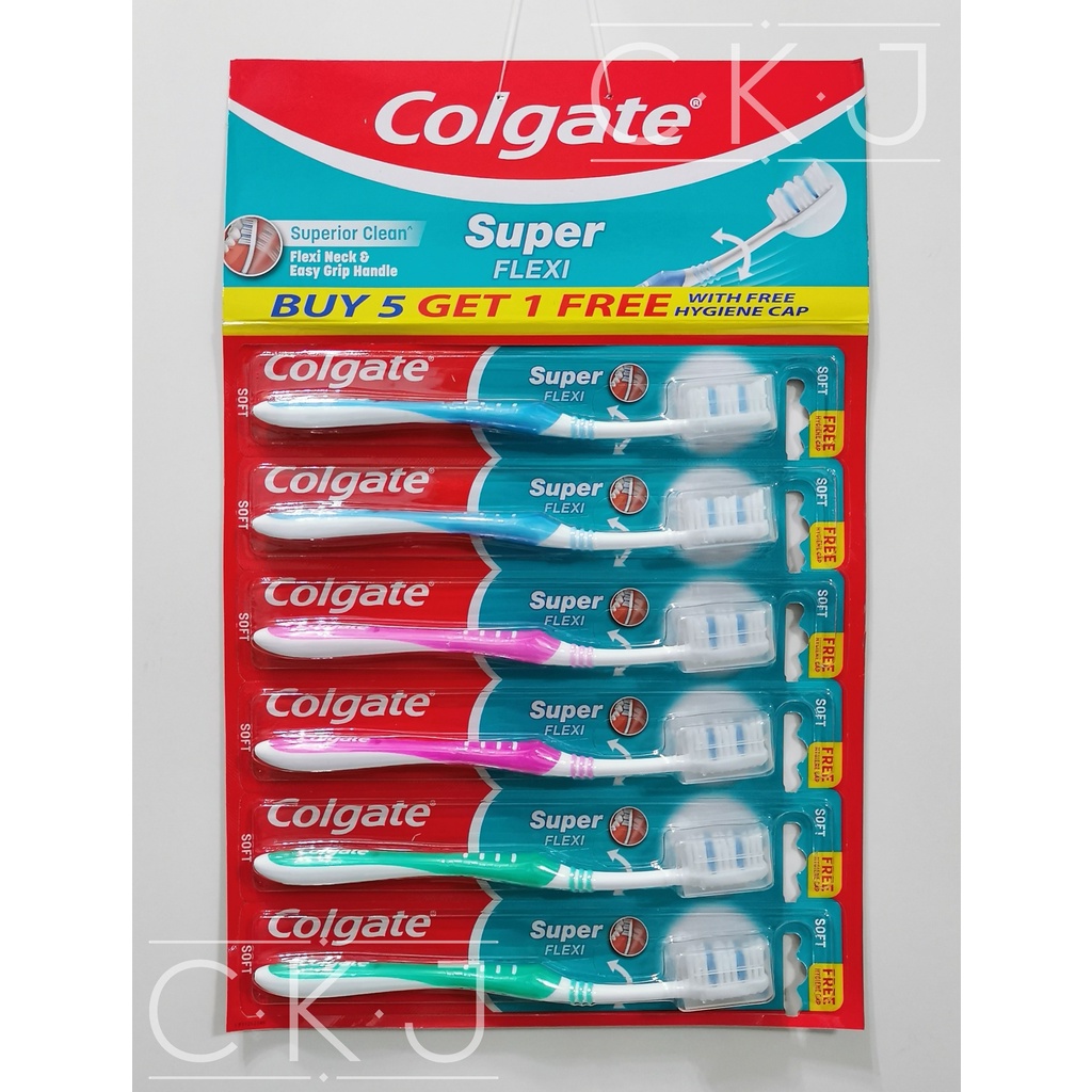 Colgate Super Flexi Toothbrush (Soft) BUY 5 GET 1 FREE | Shopee Philippines