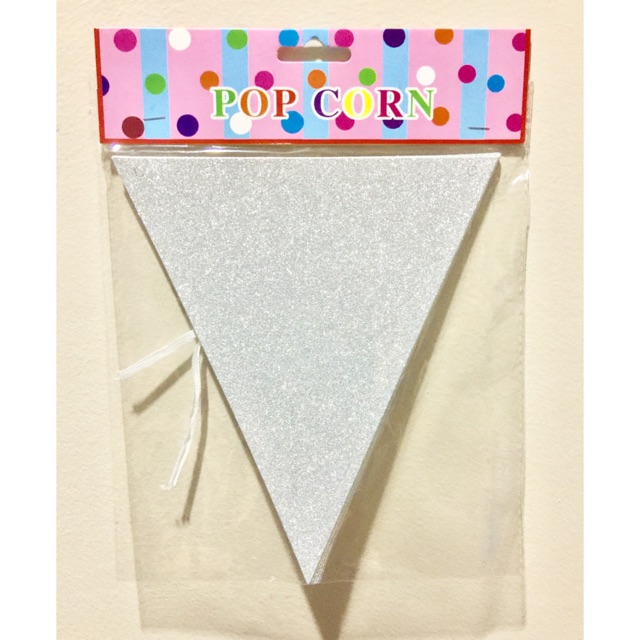 Silver glitter flaglets (7"; 10 flags) | Shopee Philippines