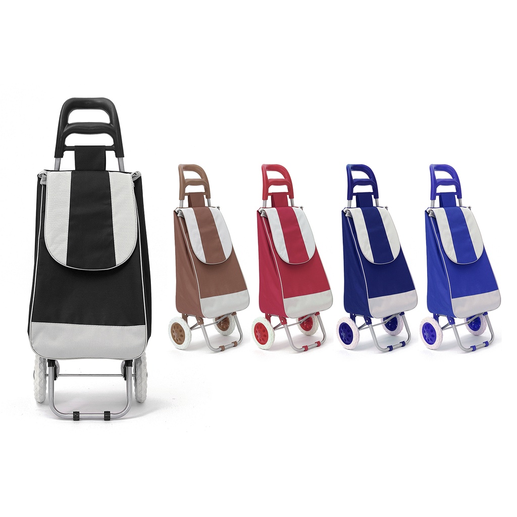 Shopping Grocery Cart Carts Trolley Bag Foldable Luggage Wheels Folding ...