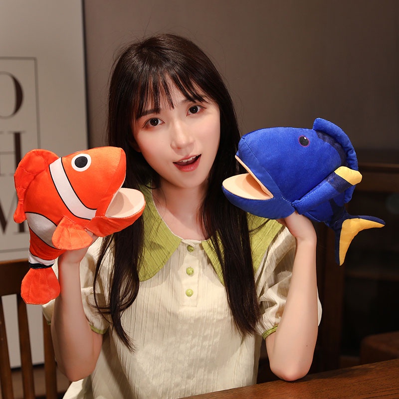 9 Styles Stuffed Toy Alligator Clownfish Tropical Fish Penguin Octopus ...