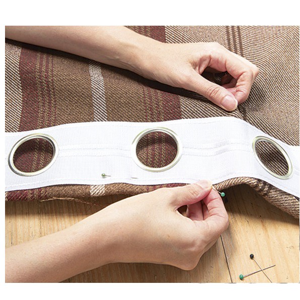 Eyelet Tape Grommet For Curtain With Plastic Lock Rings Sold Per Yard ...