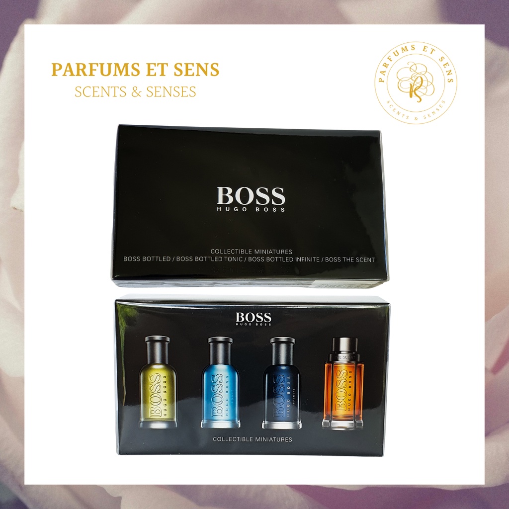 Hugo Boss Collectible Miniature 4x5ml Men's Fragrance Gift Set | Shopee ...