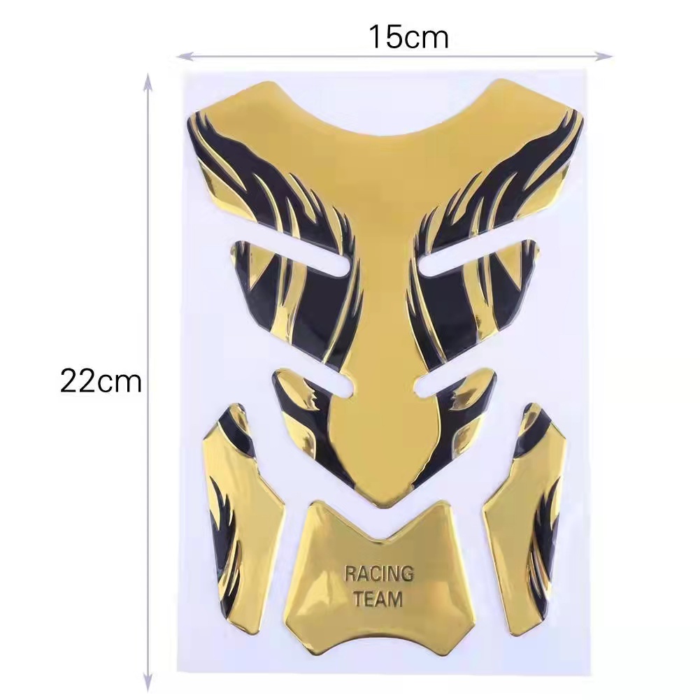 Universal Motorcycle Protector Rubber Colorful Gas Tank Sticker ...