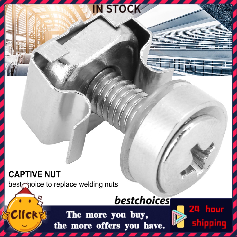 [Ready Stock] 20pcs/set Network Kit Rack Screws Nuts Cage Cabinet ...