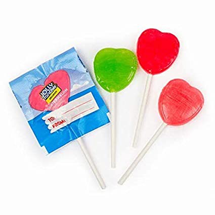Jolly Rancher Candy Heart Shaped Lollipops (Pack of 4) - To and From ...