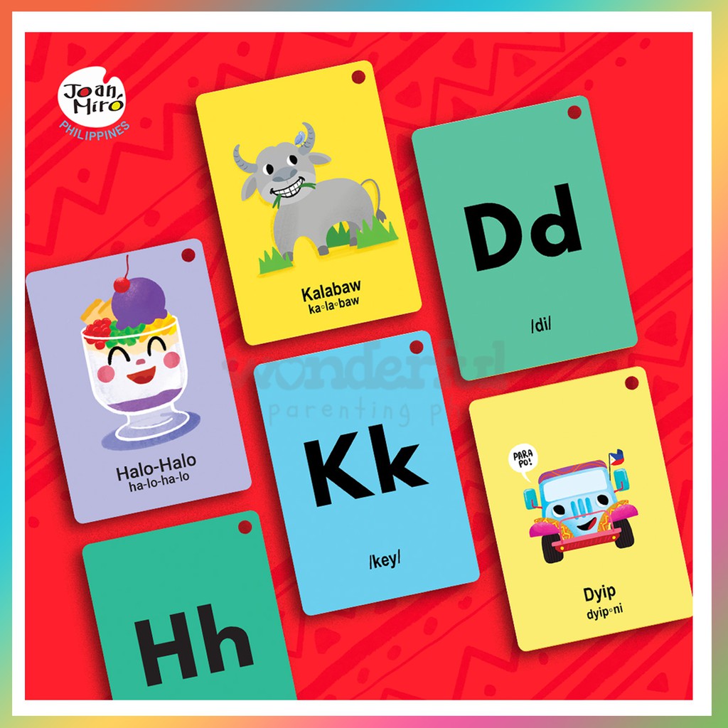 Joan Miro Alpabetong Filipino Ring Flash Card (Filipino Alphabet ...