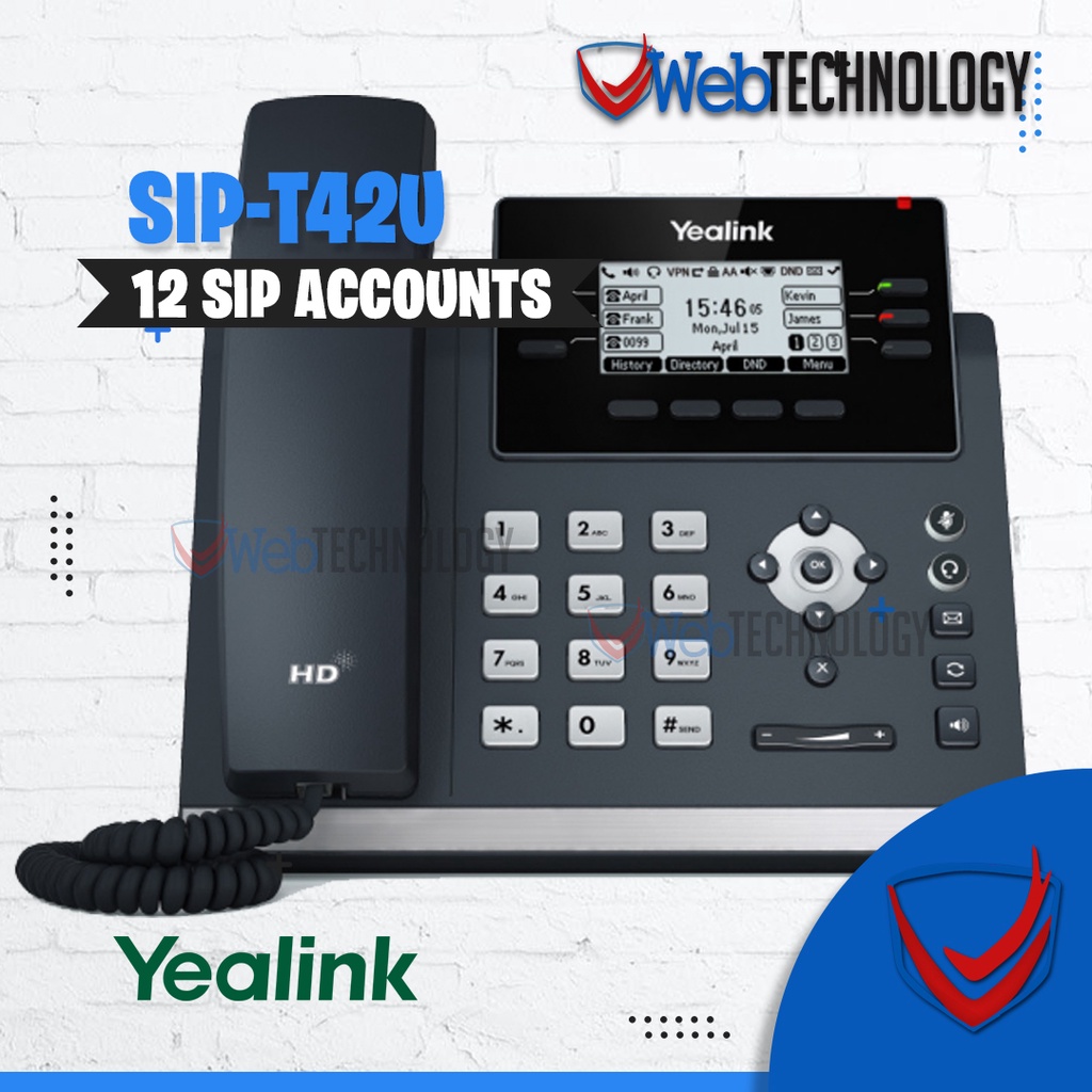 Yealink T42U VOIP IP Phone | Shopee Philippines