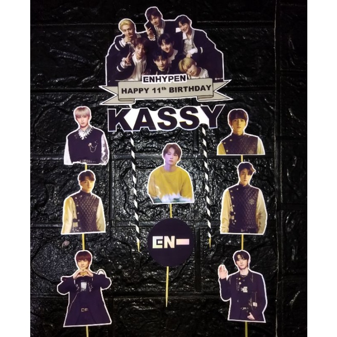 ENHYPEN PERSONALIZED CAKE TOPPER SET | Shopee Philippines