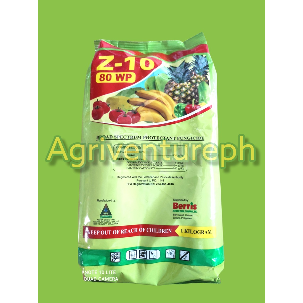 Z-10 80 WP FUNGICIDE BROAD SPECTRUM PROTECTANT ZINEB (1 KILO) | Shopee ...