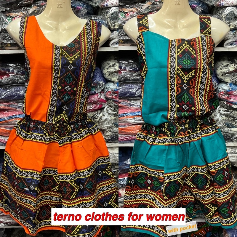 Terno Adult | Batik Terno | Ethnic Design | Shopee Philippines