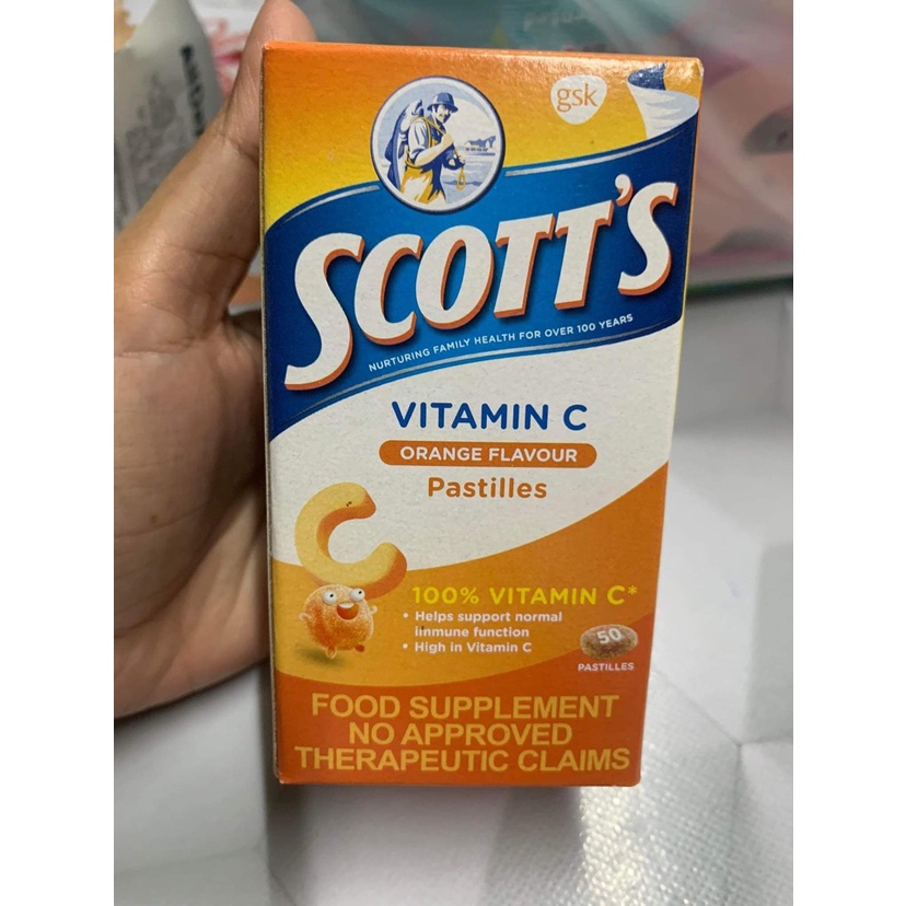[Fresh Stocks Arrived] Scott’s Vitamin C Pastilles Kids Supplement ...